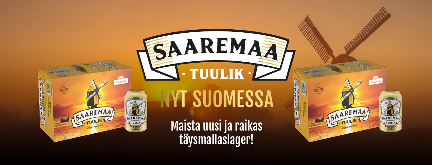 Olvi Tuulik nyt vain K-kaupoissa! Saaremaa Tuulik on vaalea lager | K-Ruoka