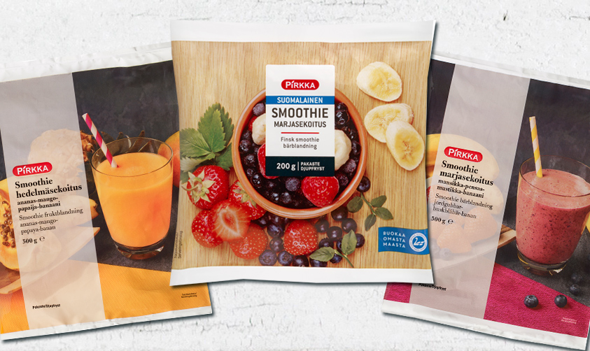 Pirkka smoothie hedelmä- ja marjasekoitukset | K-Ruoka | Pirkka – K-Ruoka