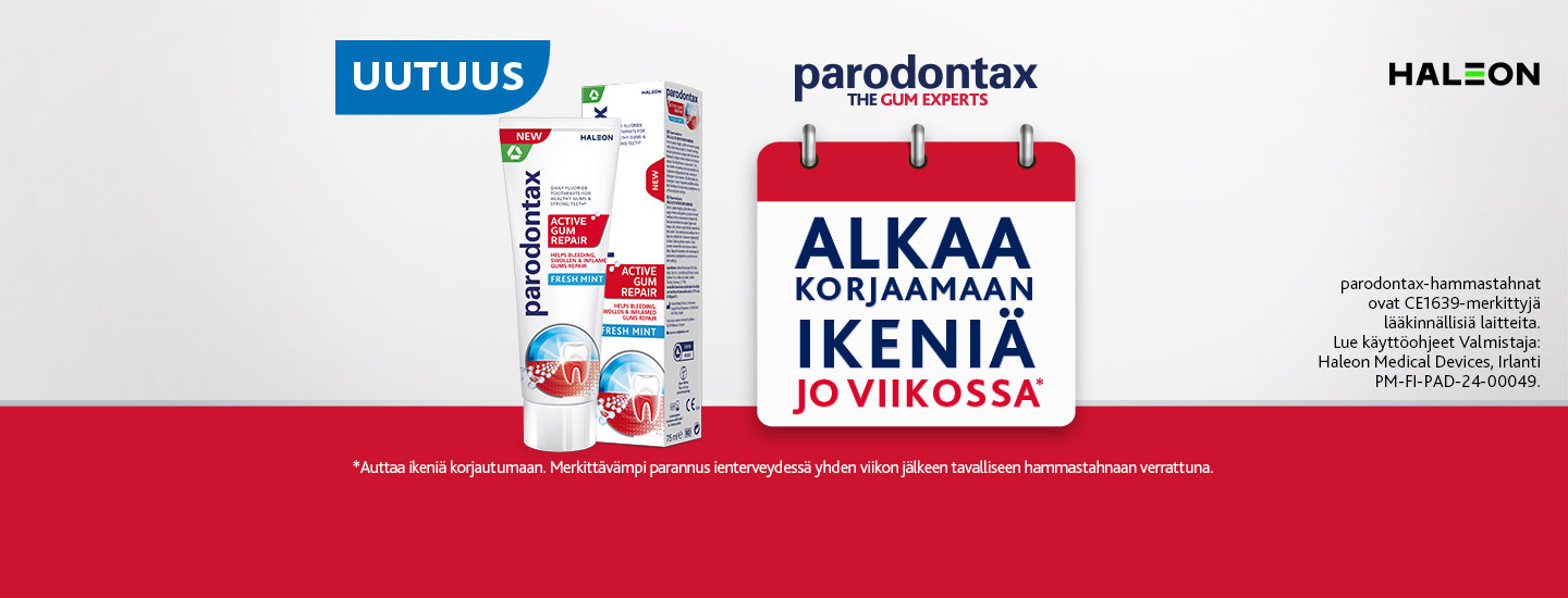 Uusi parodontax Active Gum Repair -hammastahna I K-Ruoka.fi | K-Ruoka