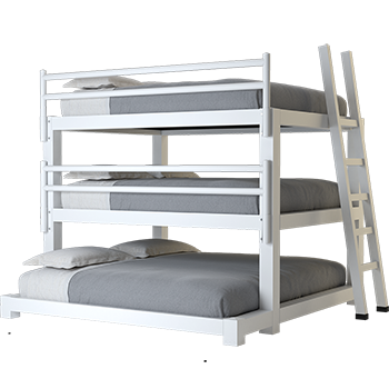Triple Bunk Beds - AdultBunkBeds.com