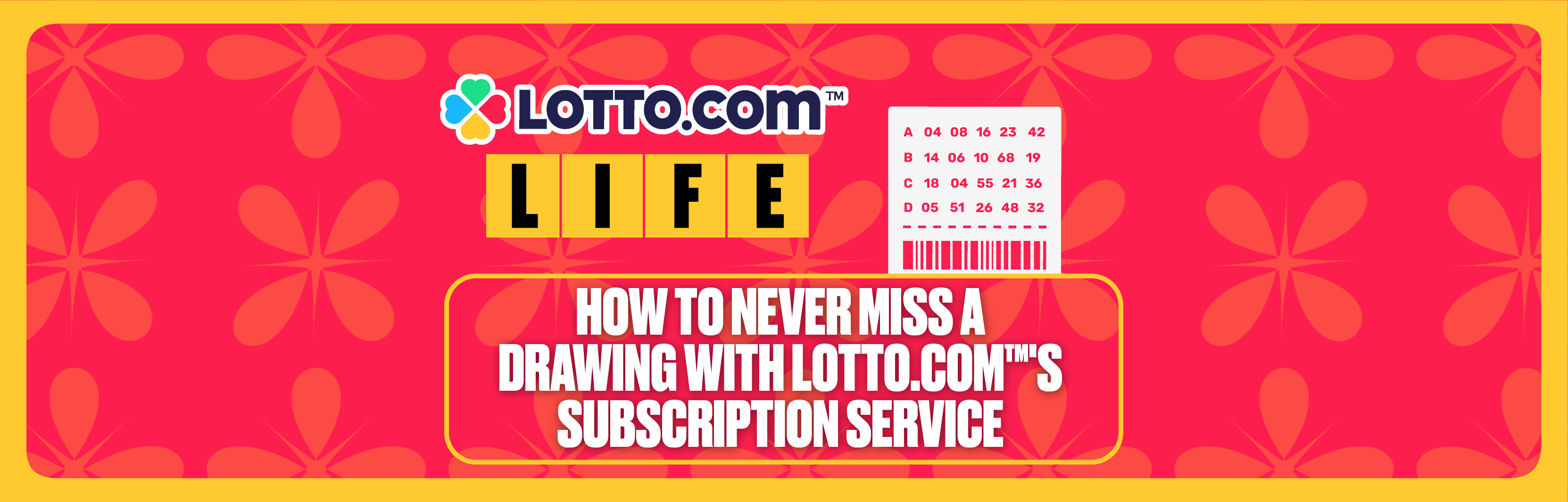 Never Miss a Jackpot: The Lotto.com™ Subscription Service