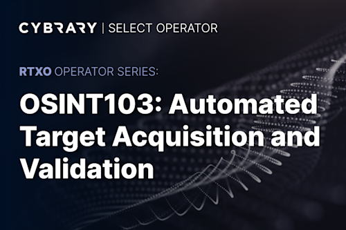 Red Team Operator Series: Automated Target Acquisition and Validation ... Red Team Operator Series: Automated Target Acquisition and Validation ...