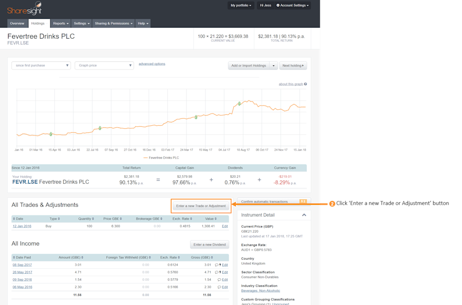 Add buy & sell trades or adjustments manually | Sharesight Help Add buy & sell trades or adjustments manually | Sharesight Help