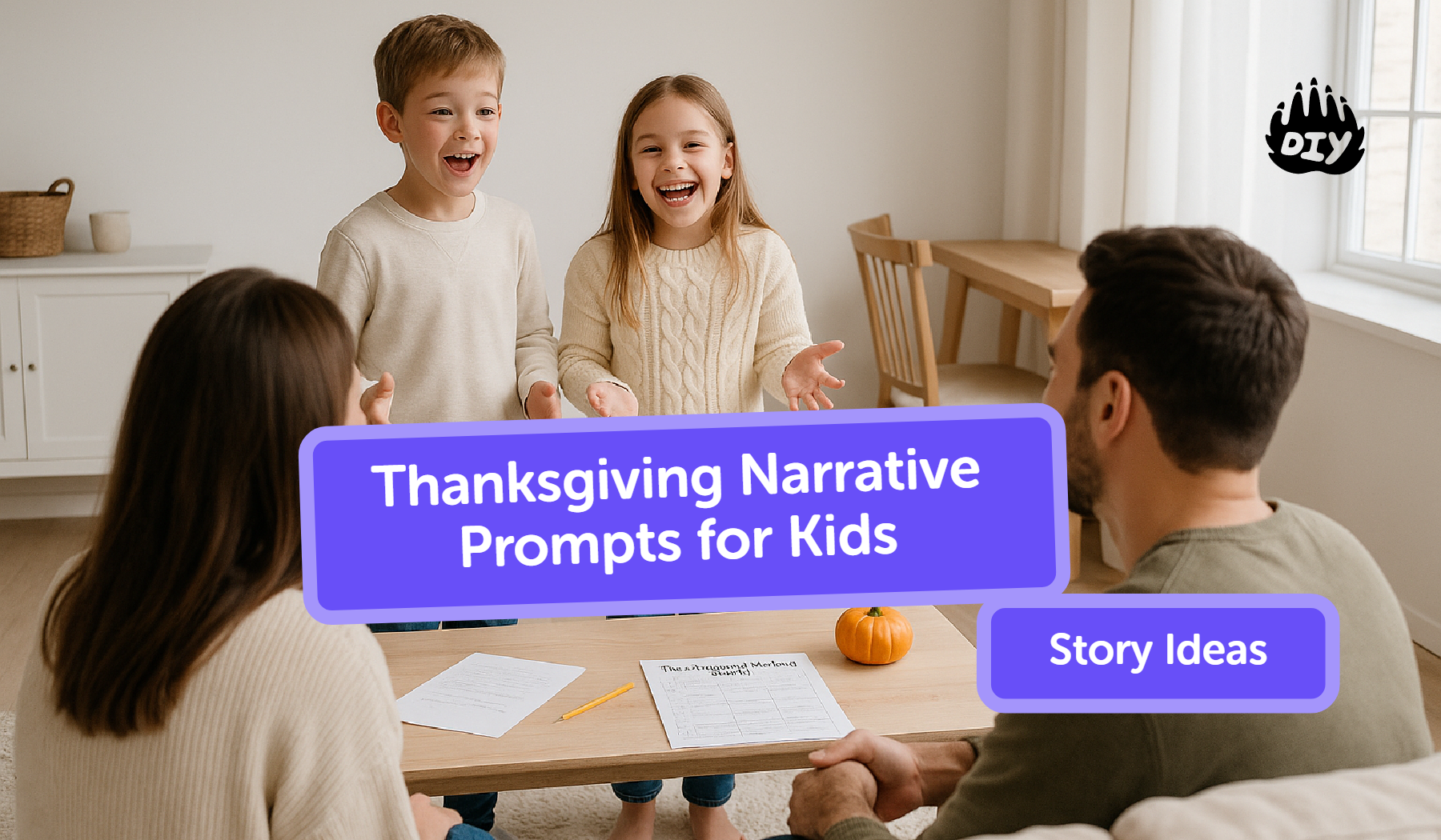Thanksgiving Narrative Prompts (Free Printable Planner)