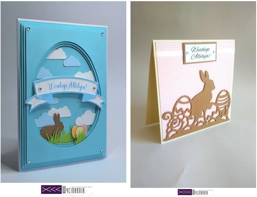 DIY Easter cards - 5 ideas and inspiration | Wycinarnia.pl plotter store