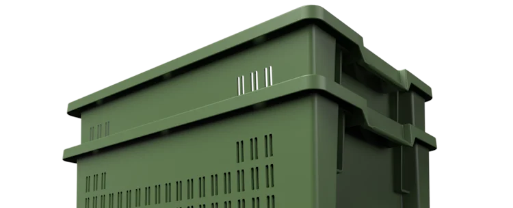 Stackable & nestable containers | Space-saving reusable trays for food ...