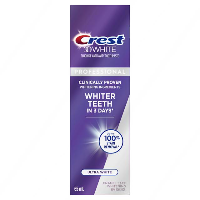 Crest 3D White Professional Ultra White Toothpaste 65mL