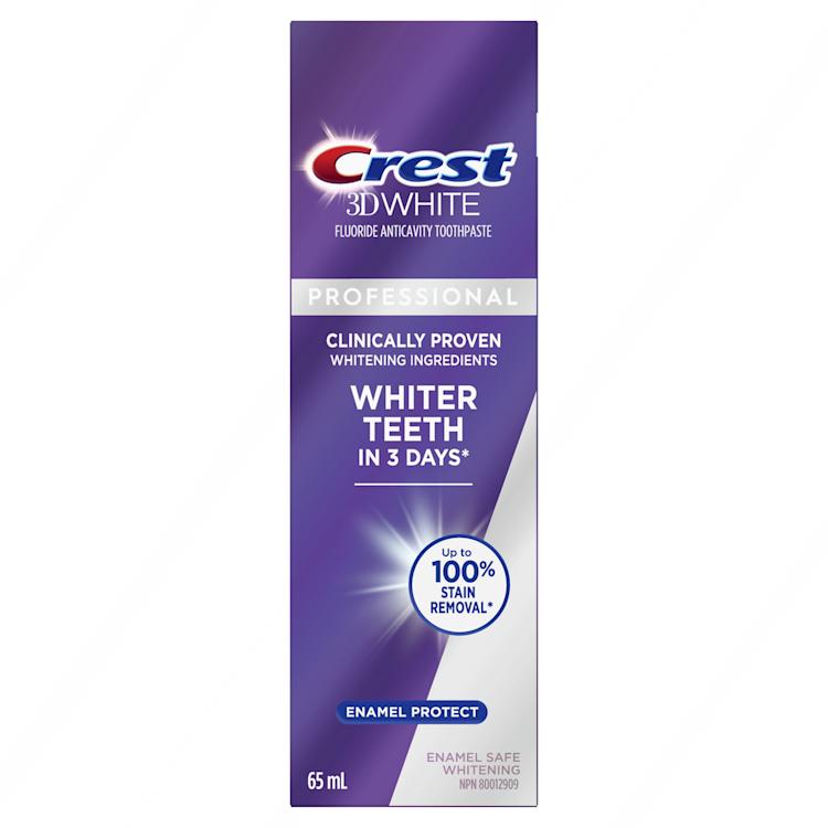 Crest 3D White Professional Enamel Protect Toothpaste 65mL