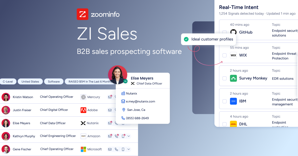 ZoomInfo Sales - B2B Sales Prospecting Software