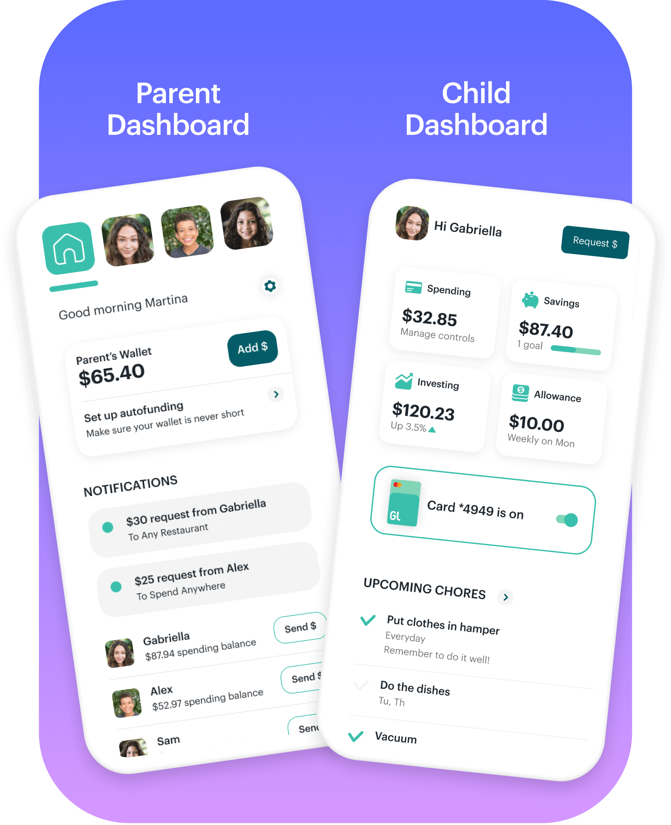 Greenlight® - Kids' Debit Card - Manage Chores
