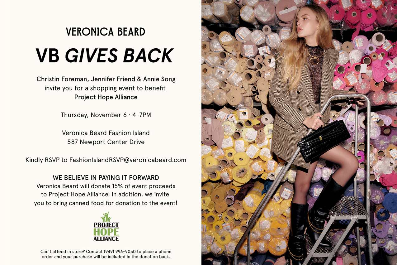 Veronica Beard Gives Back: Project Hope Alliance