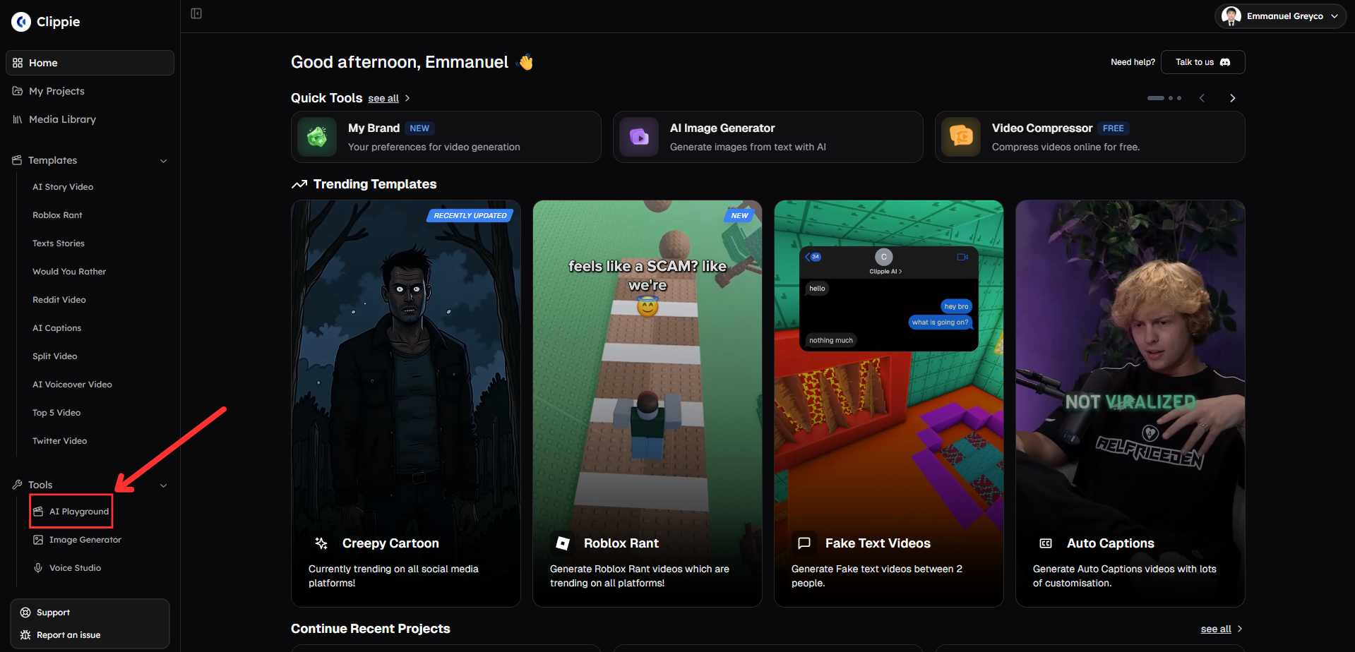 How to Use the AI Playground in Clippie AI (2026 Guide)