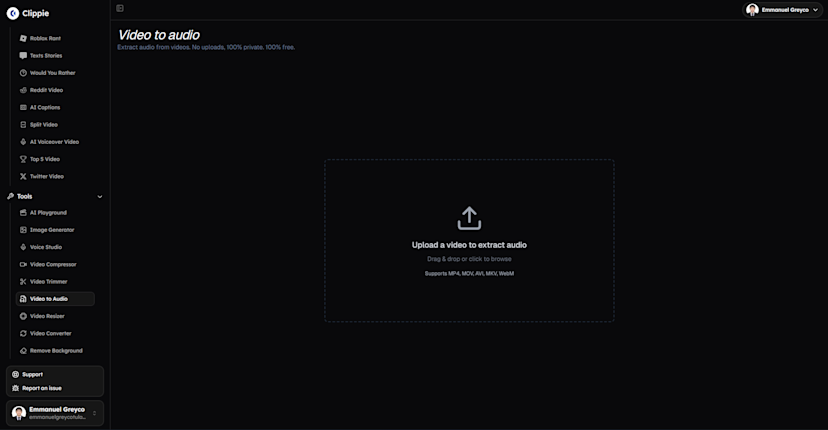 How to Convert Video to Audio with Clippie AI (2026 Guide)