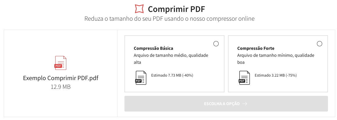 Como reduzir o tamanho de um PDF para * MB | Smallpdf