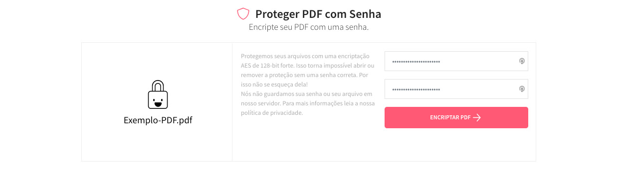 Como criptografar um PDF online gratuitamente | Smallpdf