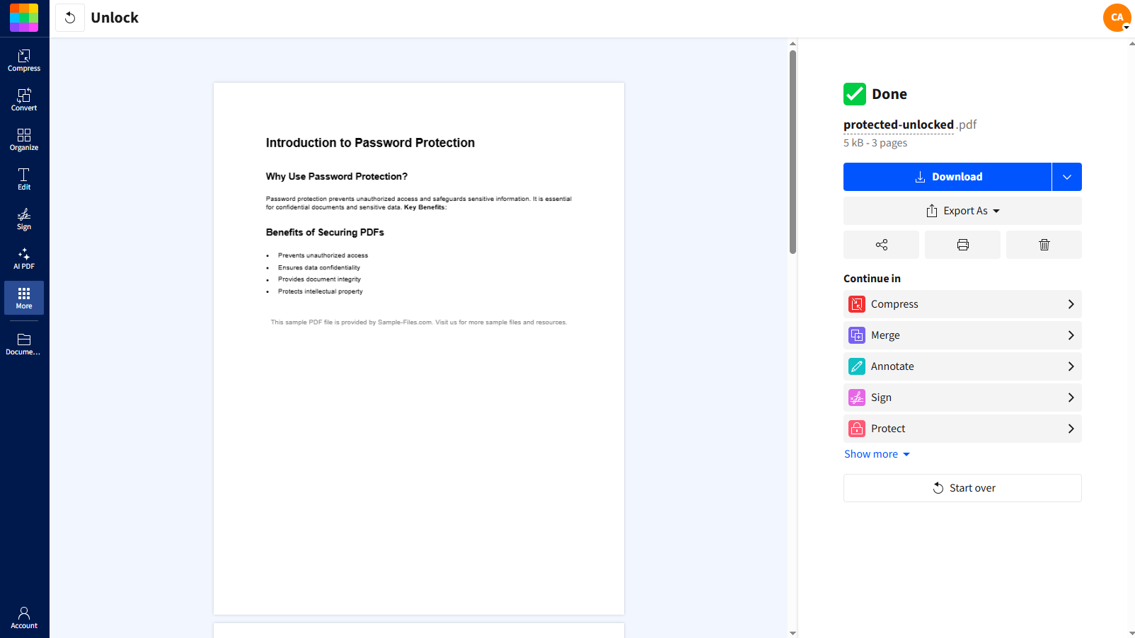How to Unlock and Edit PDF Transcripts | Smallpdf