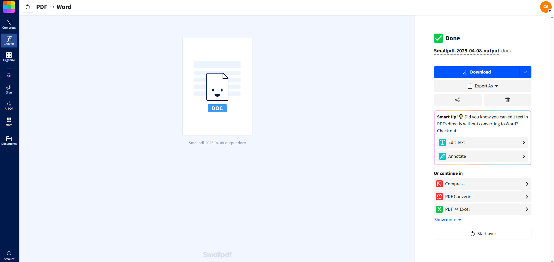 How to Scan Handwritten Notes and Change Them to a Typed Font | Smallpdf
