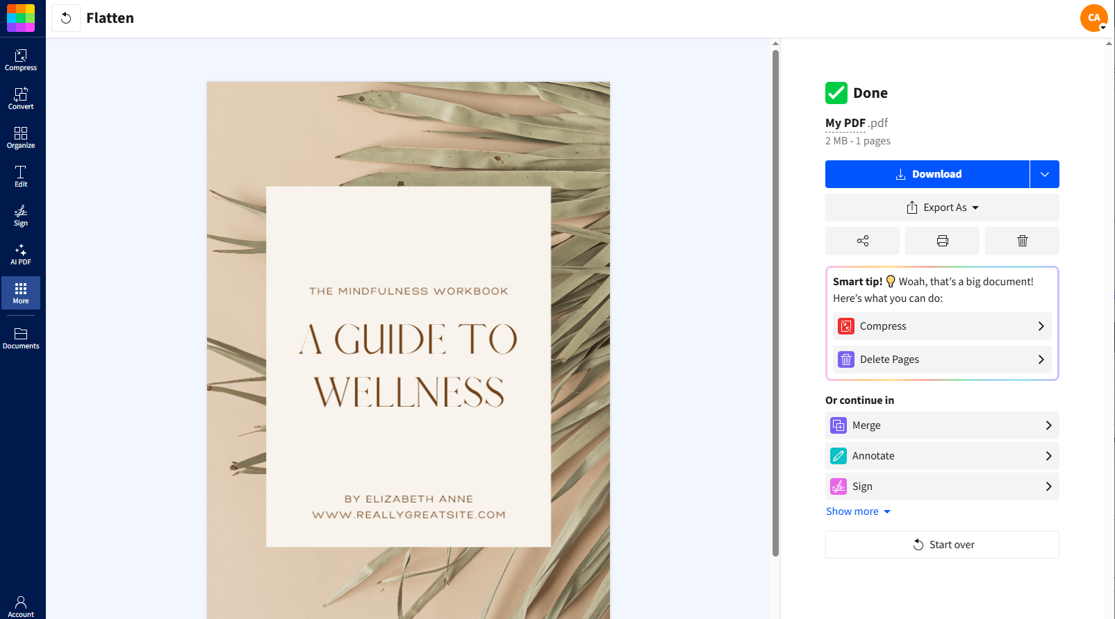 Is Flattening a PDF the Same as Compressing It? | Smallpdf