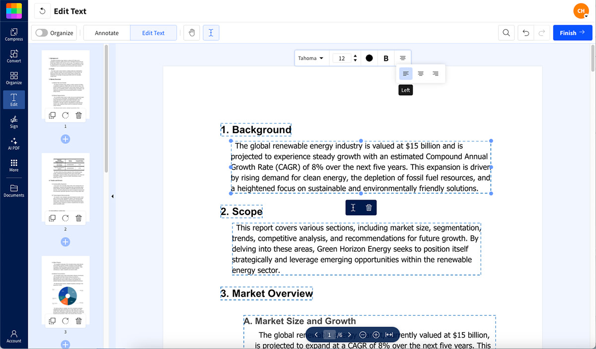 How to Align Text in a PDF: A Step-by-Step Guide | Smallpdf