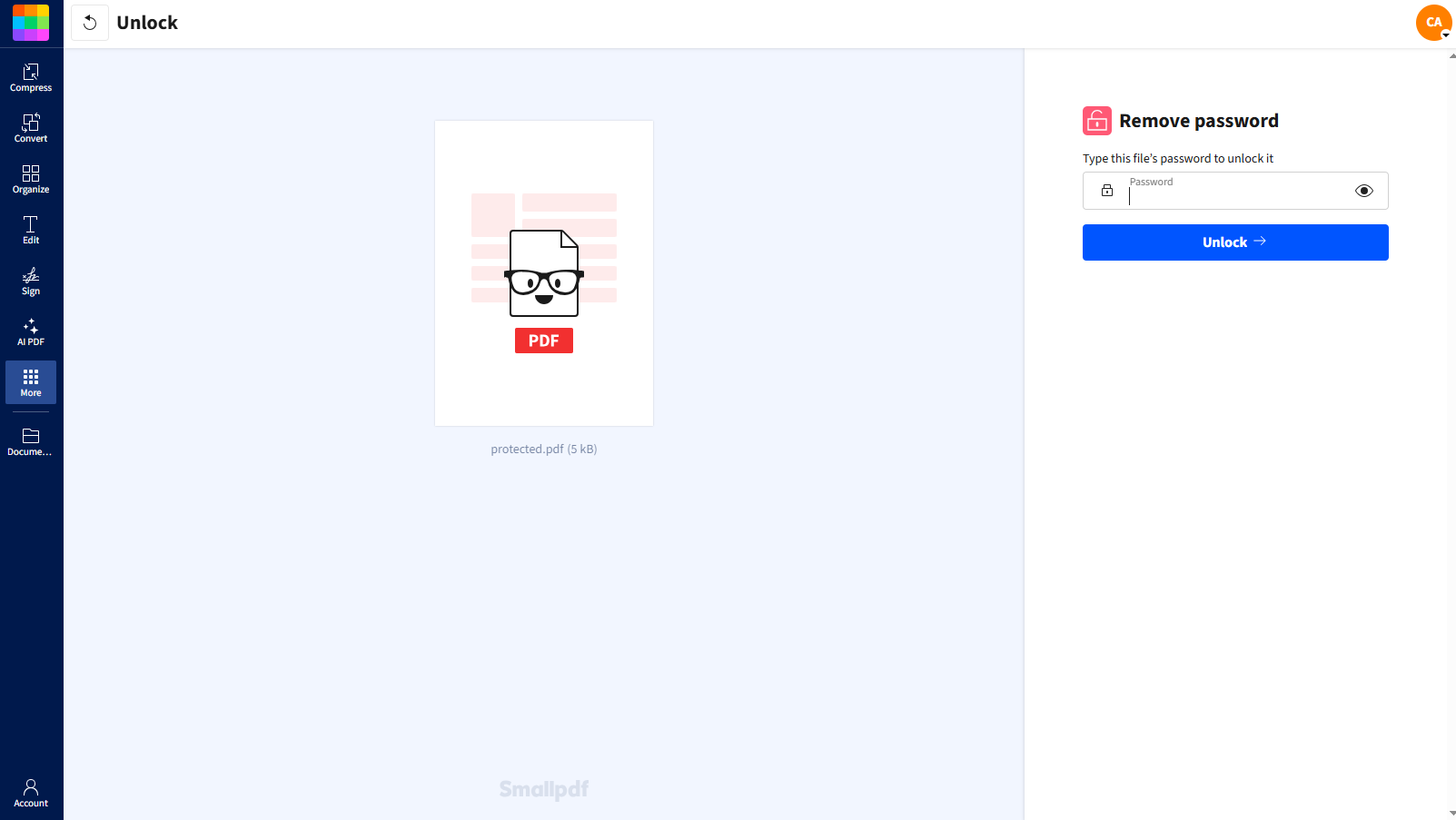 How to Unlock and Edit PDF Transcripts | Smallpdf