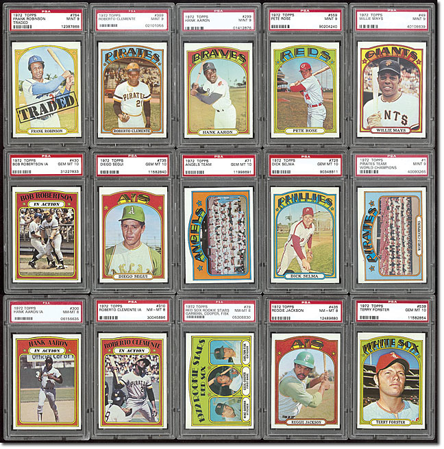 PSA Set Registry: The 1972 Topps Baseball Card Set, That '70s Set