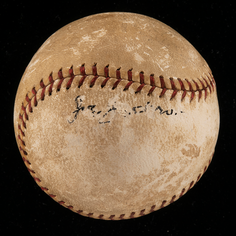 shoeless-joe-jackson-signed-baseball-historic-world-series-ticket ...