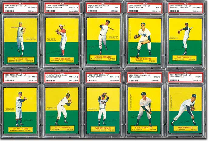 PSA Set Registry: Collecting 1964 Topps Stand-Up Baseball Cards