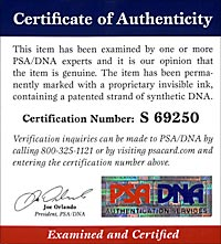 PSA/DNA Adds Embedded Hologram Technology to Certificates of Authenticity