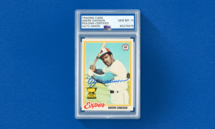New Blue PSA Label for Autograph-Only Authentication