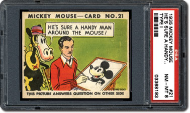 PSA Set Registry: The 1935 Gum, Inc. Mickey Mouse Trading Card Set ...
