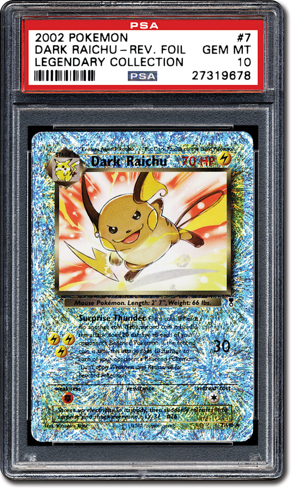 PSA Set Registry: Collecting the 2002 Pokémon Legendary Collection Set