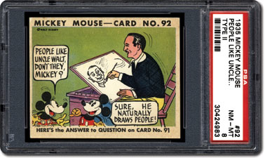 PSA Set Registry: The 1935 Gum, Inc. Mickey Mouse Trading Card Set ...