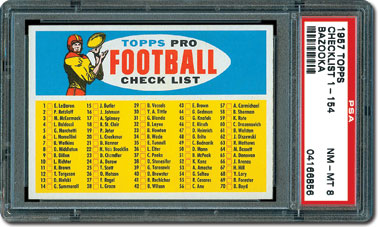 1957 Topps Football Set - A "Starr" Amongst Vintage Football Issues