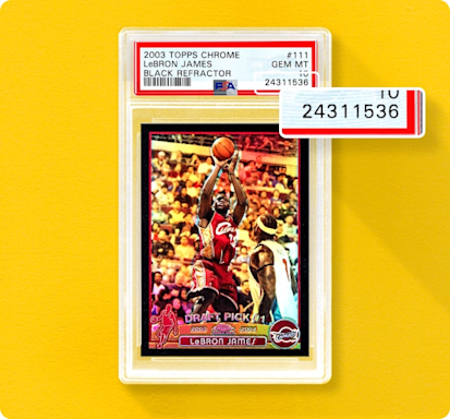 Cert Number PSA Card