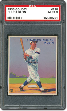 PSA Set Registry: Collecting the 1933 Goudey Baseball Card Set, One of ...