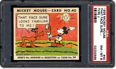 PSA Set Registry: The 1935 Gum, Inc. Mickey Mouse Trading Card Set ...