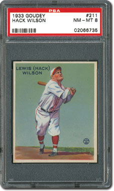 PSA Set Registry: Collecting the 1933 Goudey Baseball Card Set, One of ...