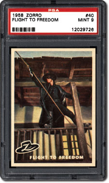 PSA Set Registry: The 1958 Topps Zorro Trading Card Set, Unmasking an ...