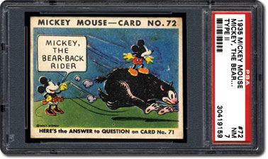 PSA Set Registry: The 1935 Gum, Inc. Mickey Mouse Trading Card Set ...