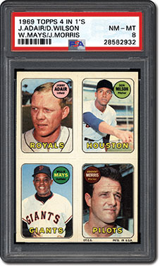 Collecting the 1969 Topps 4-in-1 Baseball Test Set