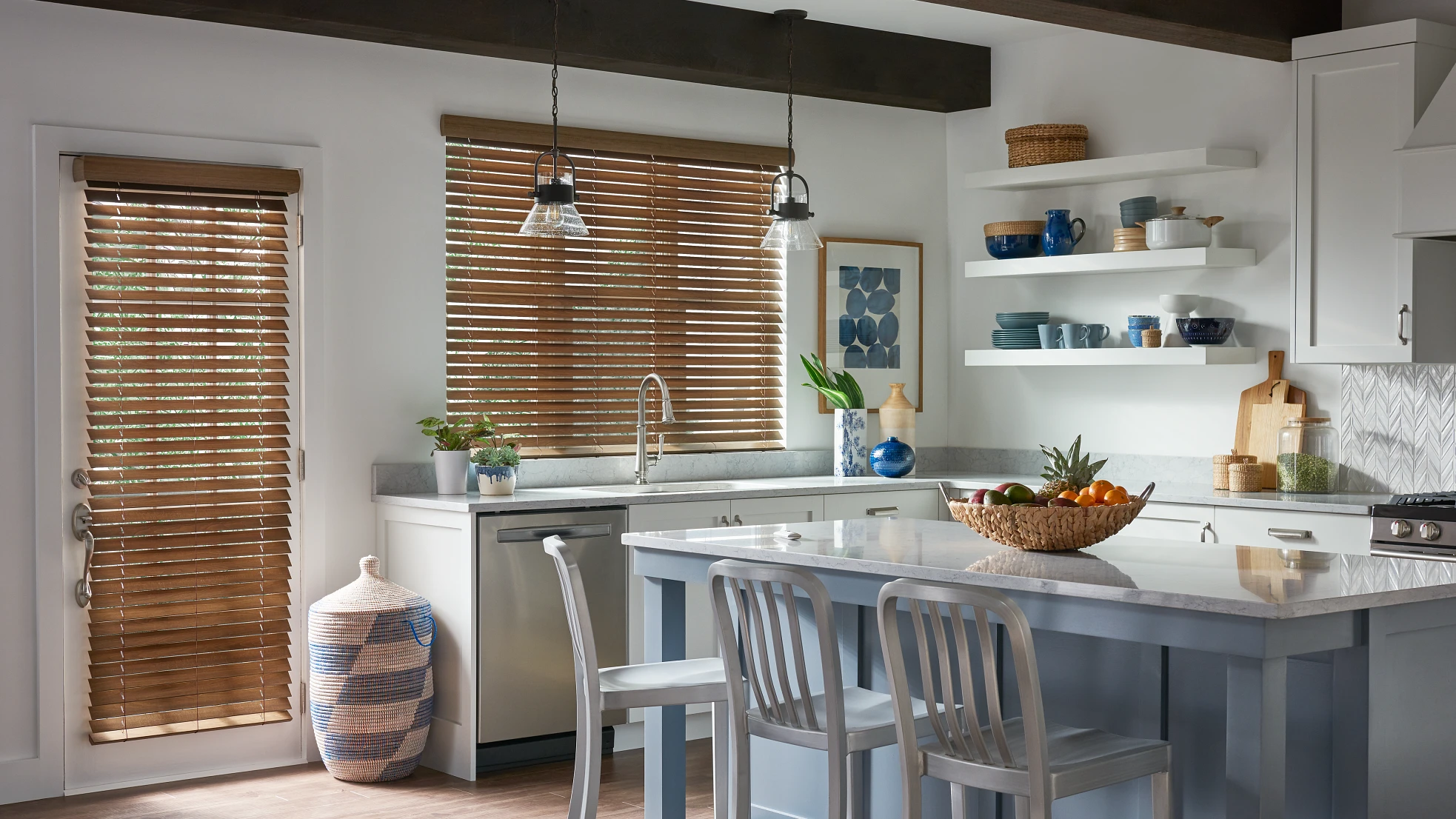 Kitchen Wood Blinds Affordable Faux Wood Blinds | Love Is Blinds CO
