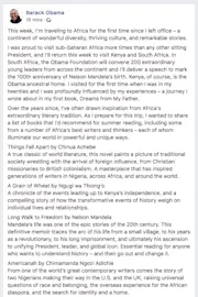 Passing along President Obama’s summer reading list | The Obama Foundation