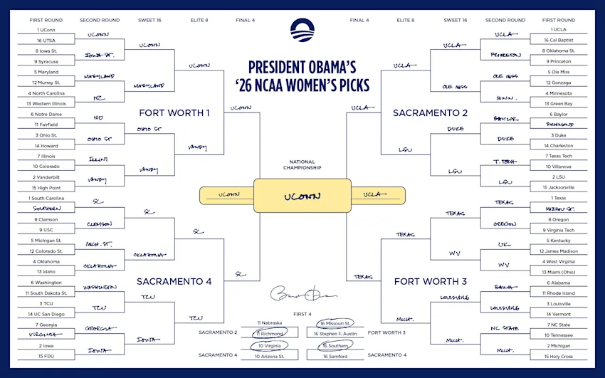 President Obama’s 2026 March Madness Brackets | The Obama Foundation