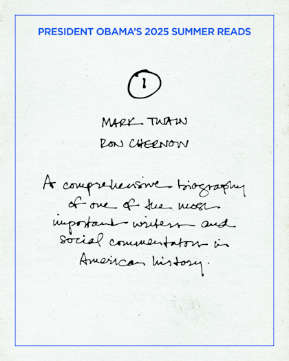 President Obama’s favorite books of the summer | The Obama Foundation