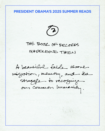 President Obama’s favorite books of the summer | The Obama Foundation