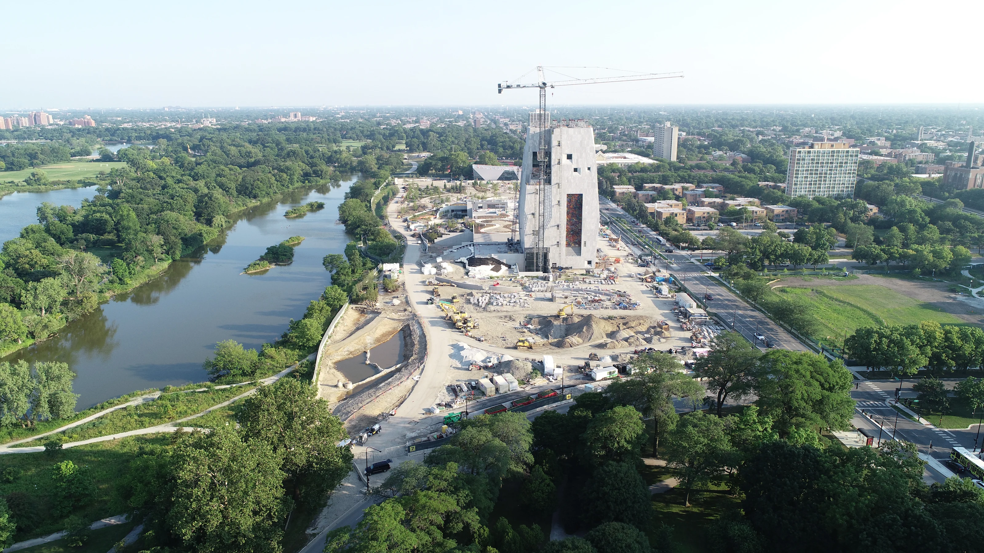 Construction update October 2024: Concrete is complete at the Obama ...
