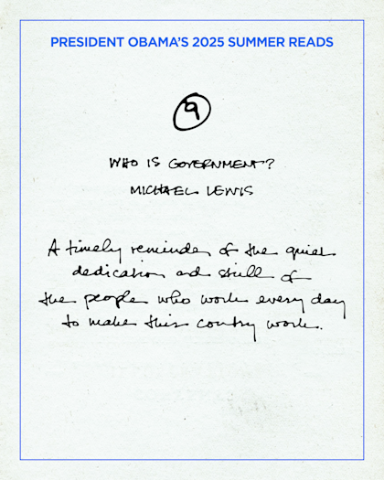 President Obama’s favorite books of the summer | The Obama Foundation