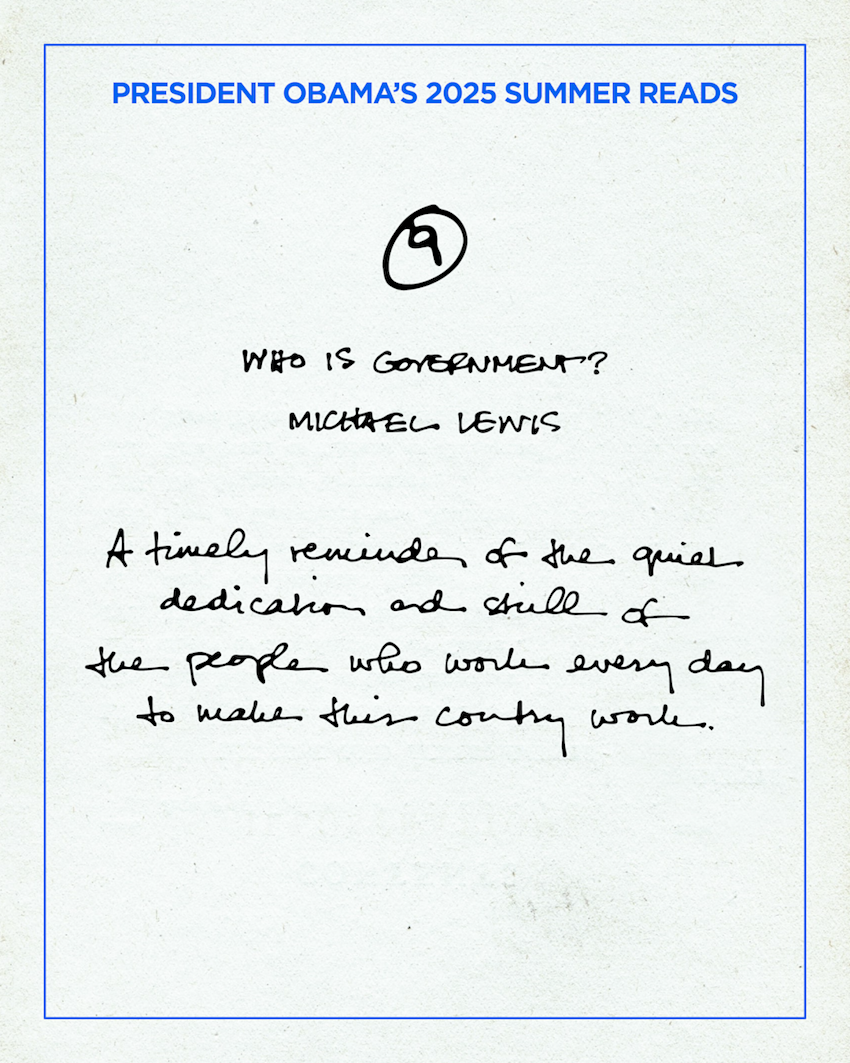 President Obama’s favorite books of the summer | The Obama Foundation