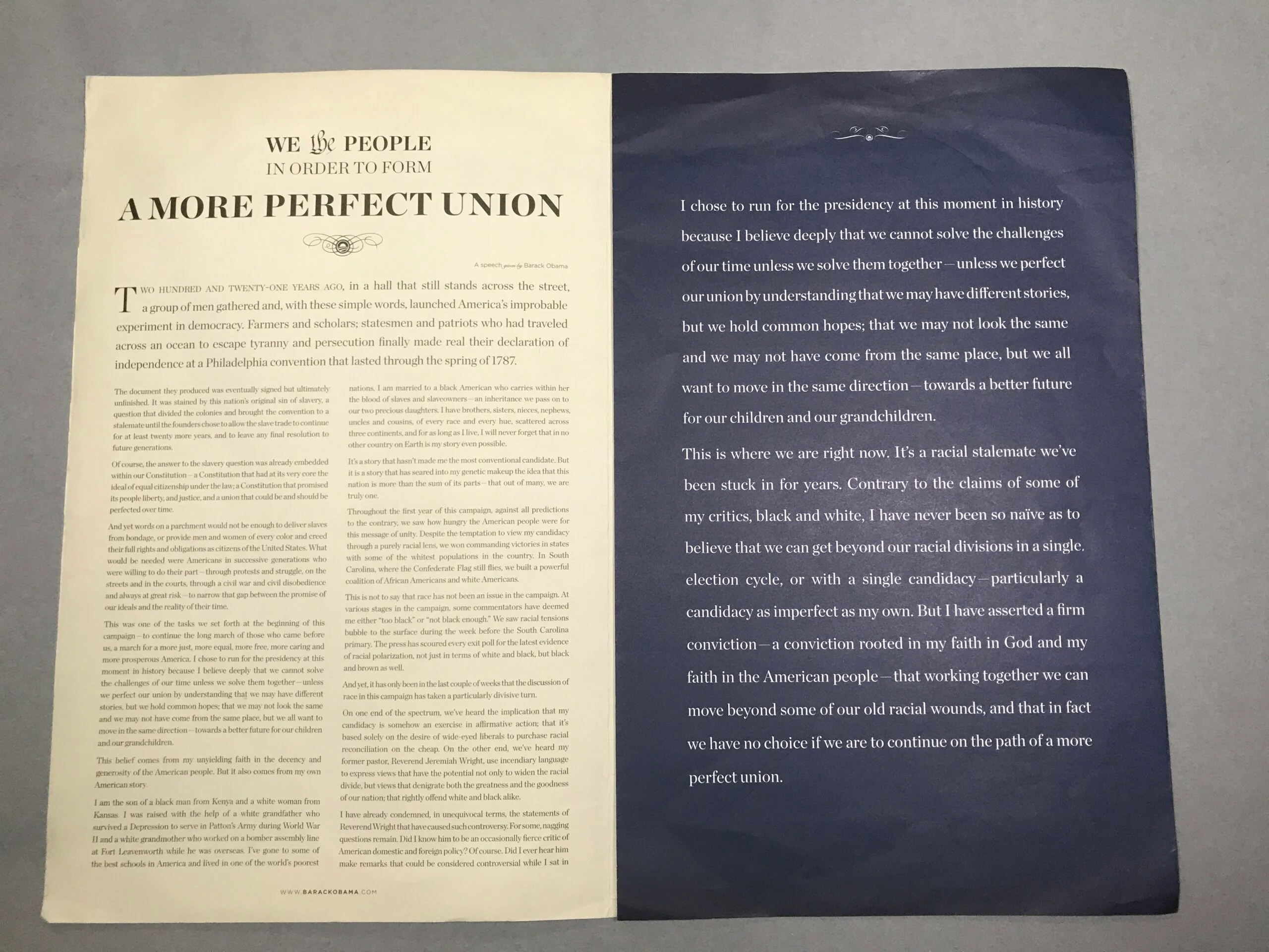 15 Years Later: a look back at the “More Perfect Union” speech | The ...
