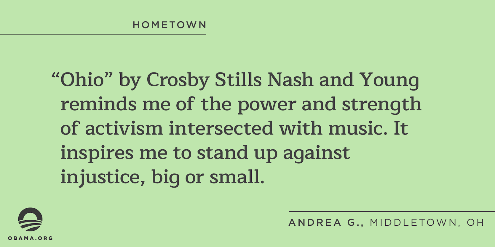 Hometown: a collaborative playlist | The Obama Foundation